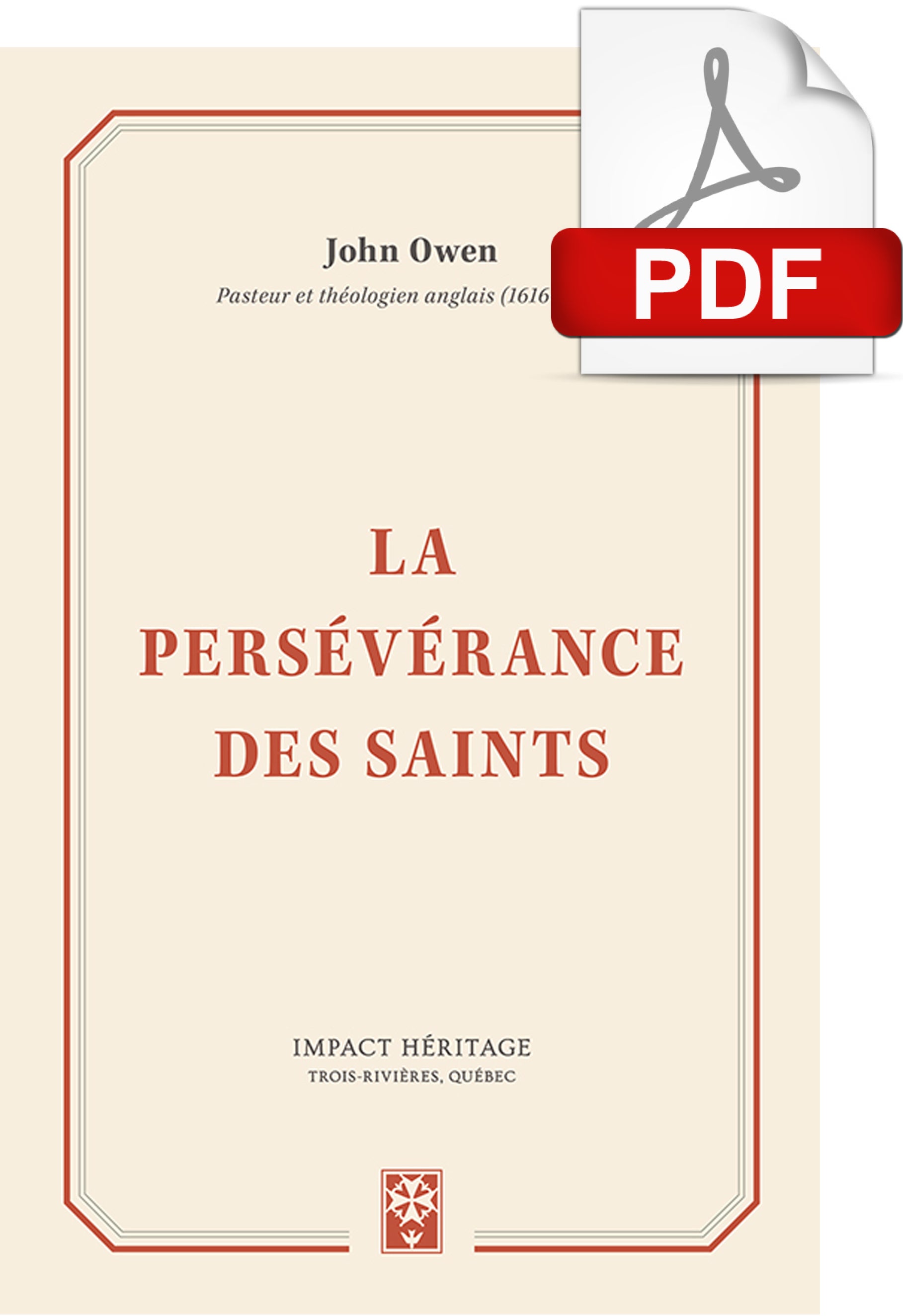 La persévérance des saints (Christians are forever!) - Publications ...